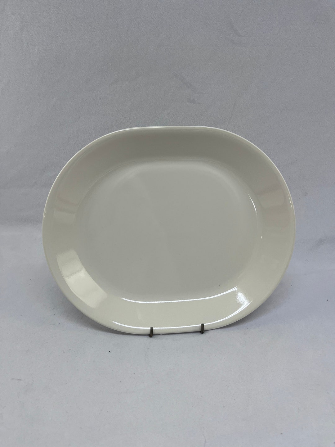 Corelle Beige Oval Serving Platter - Etsy