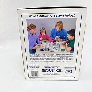Vintage 1995 Sequence Game, JAX Ltd. - Etsy