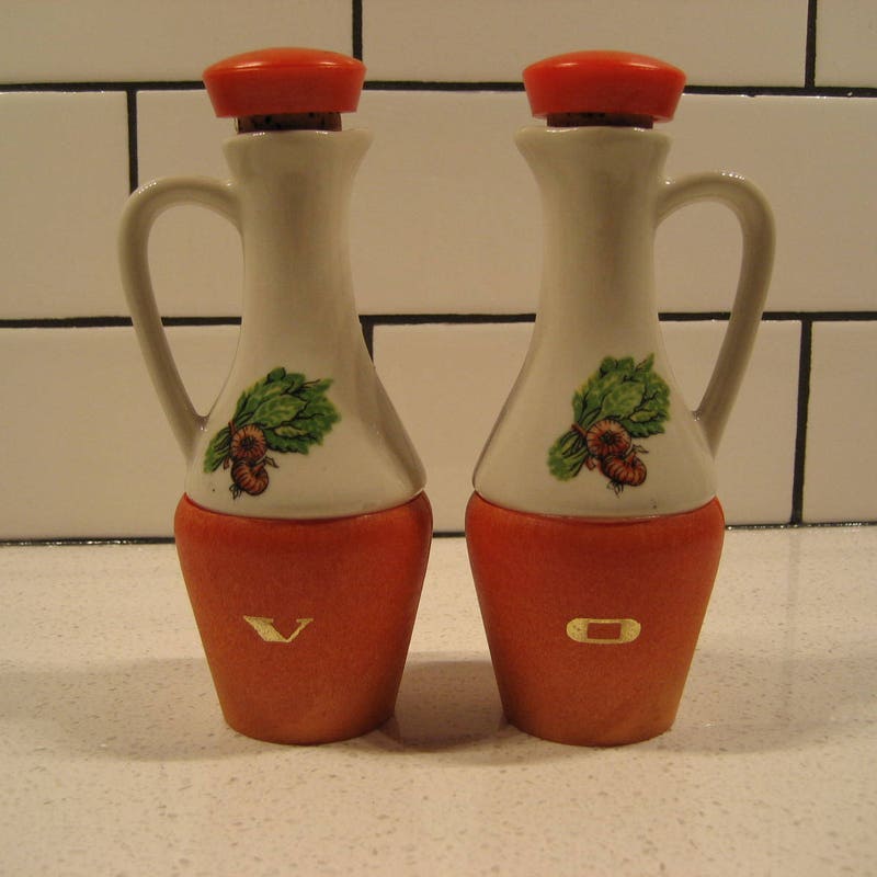 Retro Cruet Set - Etsy