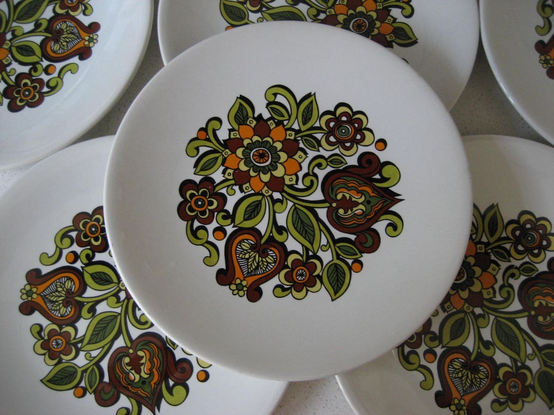 CHOICE Vintage English Ironstone Pottery Groovy Tanya Pattern Stoke on ...