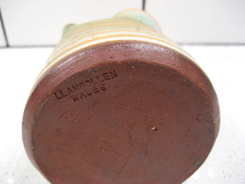 Vintage Studio Pottery Llangollen Wales Beautiful Interior Undulating ...