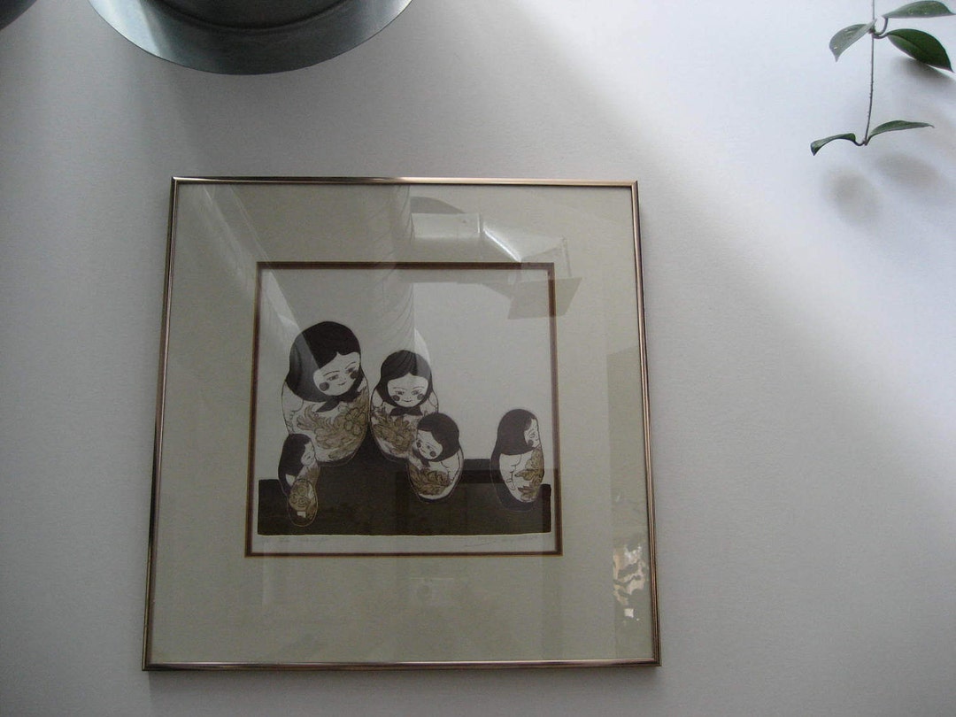 1.5' Gorgeous Vintage Original Art Matryoshka Russian Nesting Dolls ...