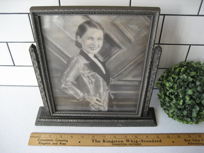 12" Antique Wooden Flip Dresser Swing Swivel Frame Norma Shearer Silent ...