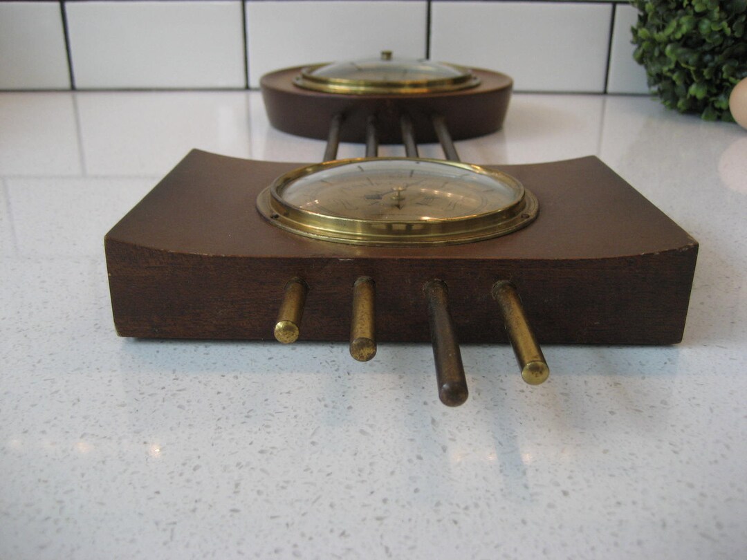 1.75' XL Vintage Westclox Weather Station Made in West Germany Convex ...