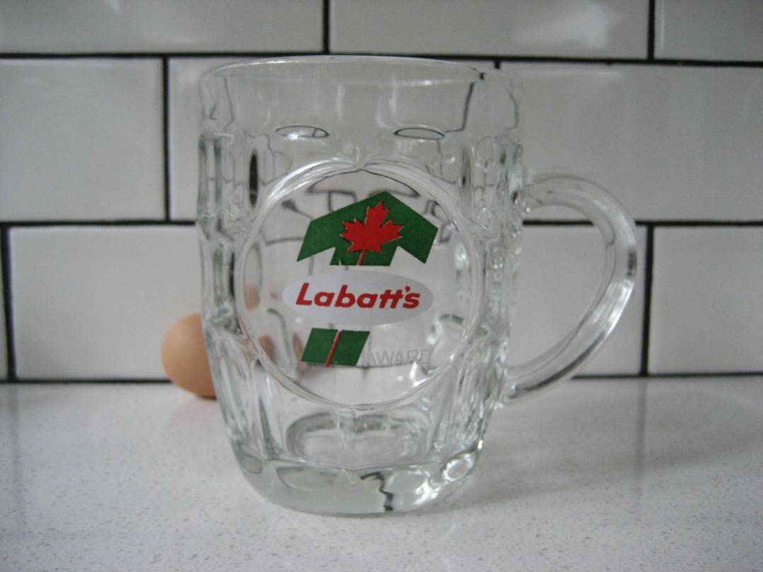 5.25" Vintage Beer Mug Labatt's Award Made in France Scalloped Glass ...