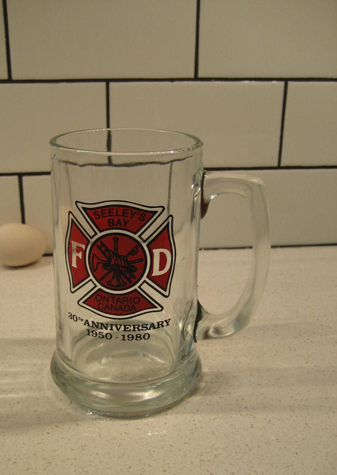 XL Vintage Firefighter Collectible Mug Seeley's Bay Fire Department ...