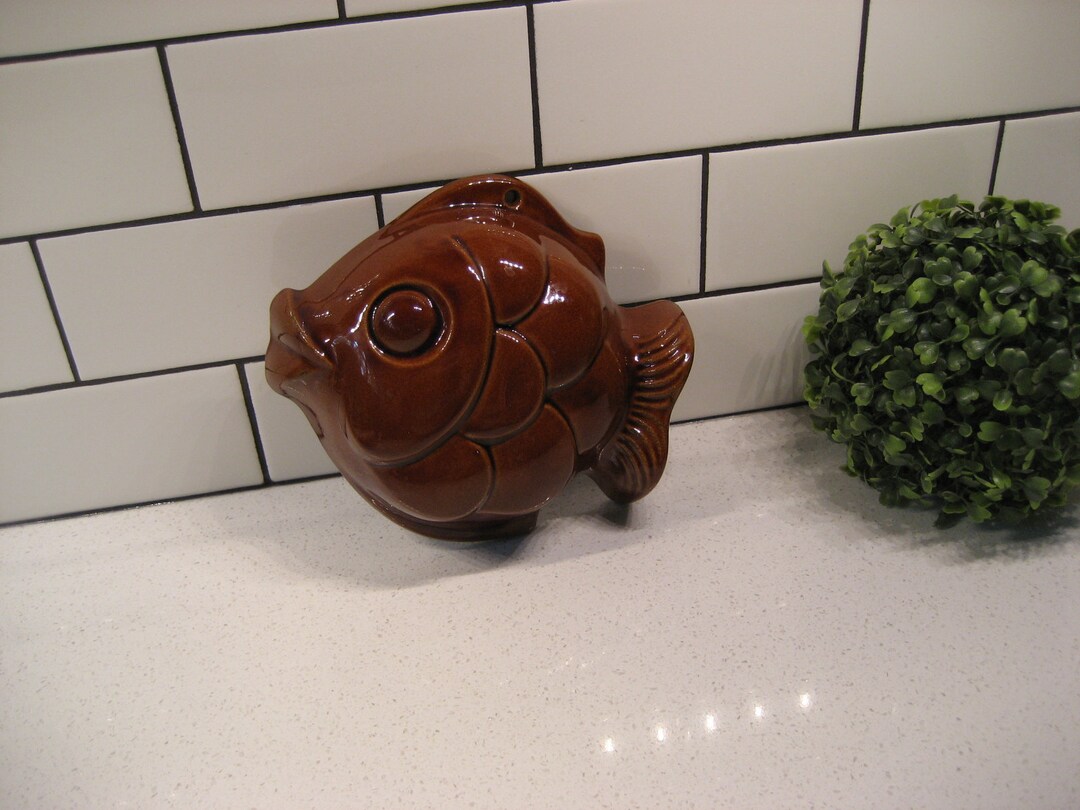 Vintage 3D Figural Gold Fish Kitchen Pudding Mould Mold West Germany ...