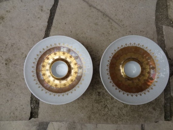 Pair Vintage 1970s Rosenthal Studio-line Porcelain and Gold - Etsy