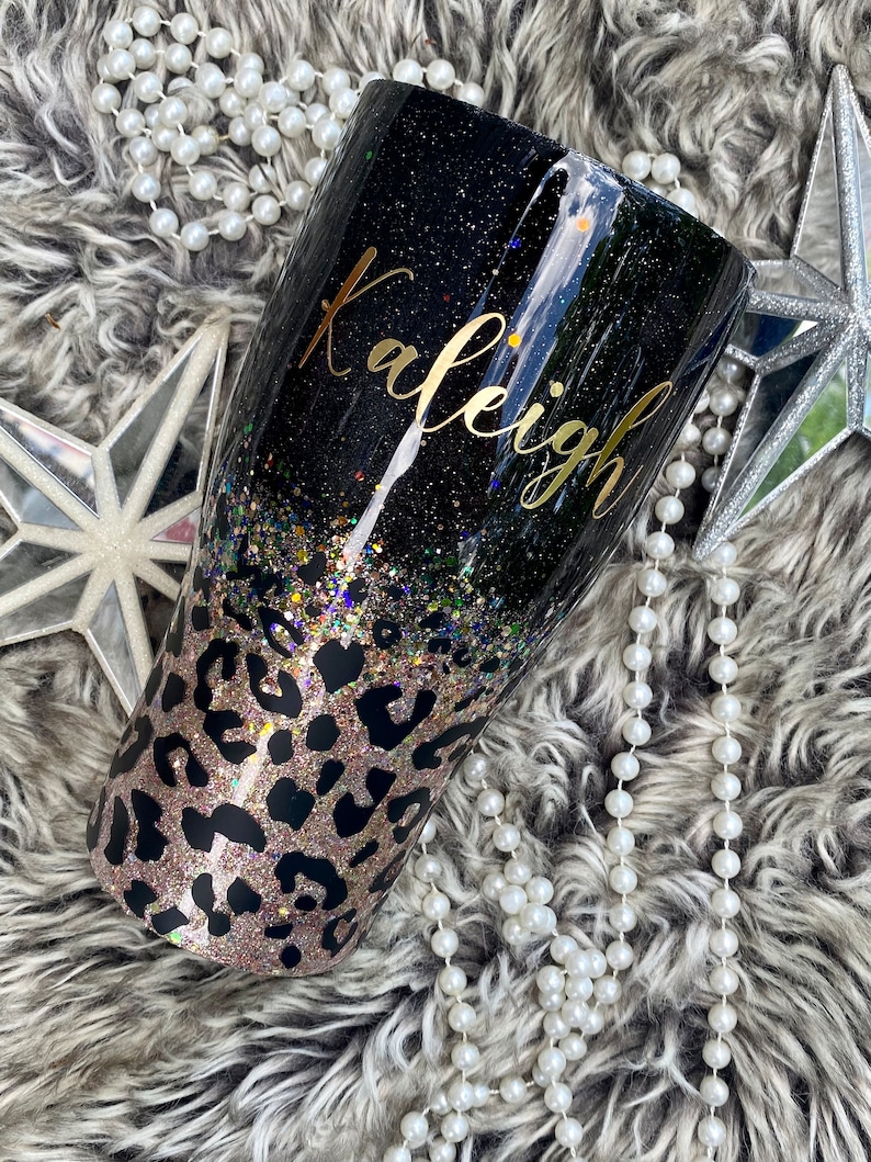Leopard Print Tumbler - Etsy