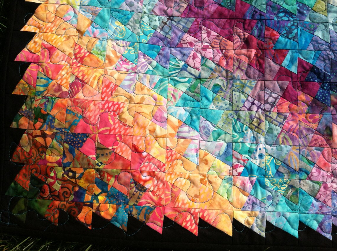 Batik Art Quilt - Etsy