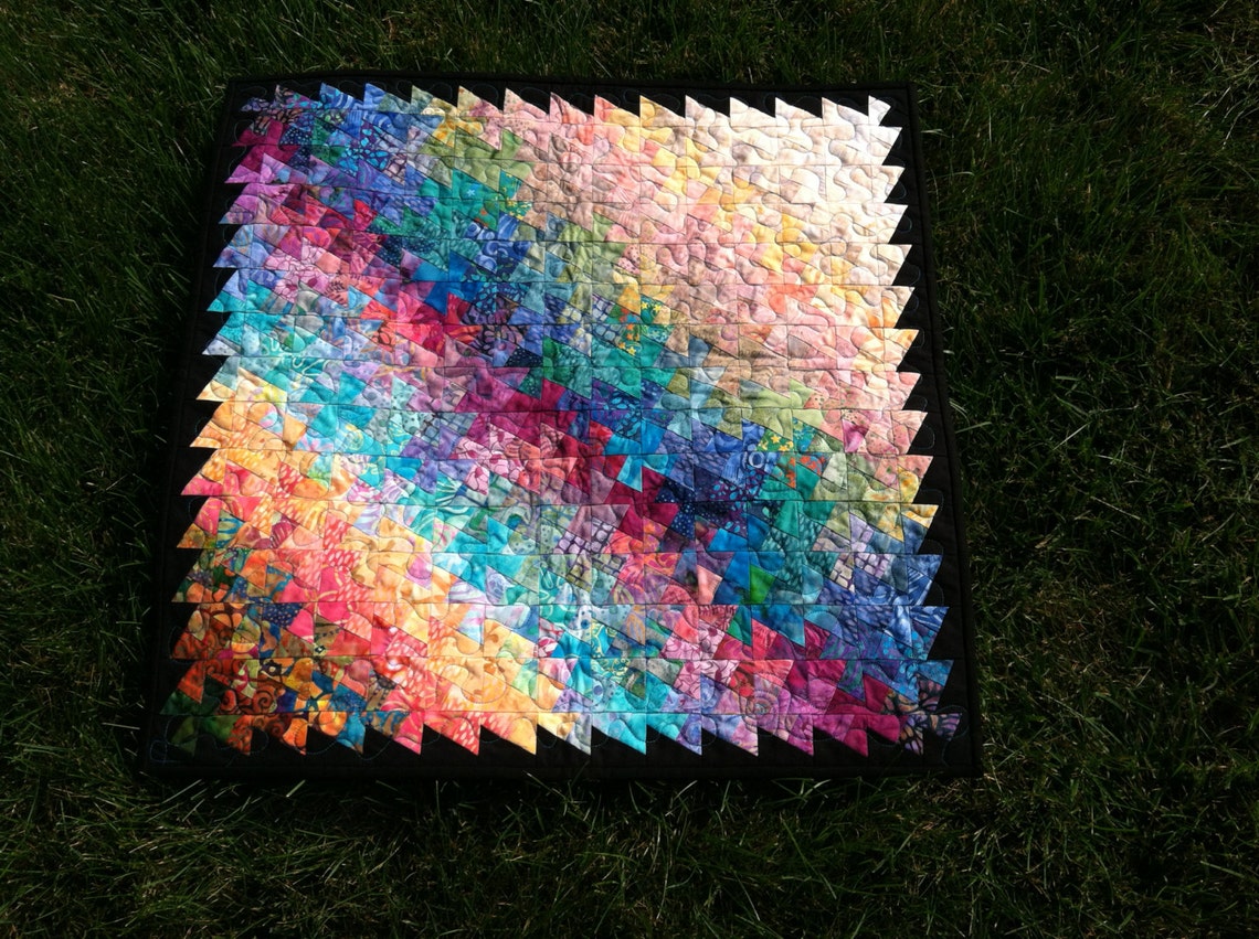 Batik Art Quilt - Etsy