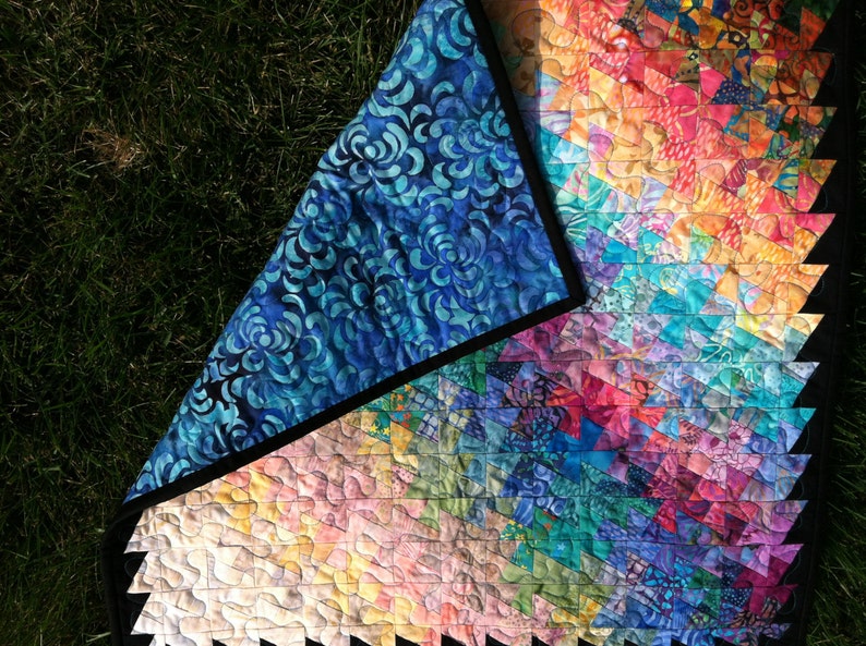 Batik Art Quilt - Etsy