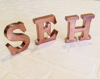 Copper letters | Etsy