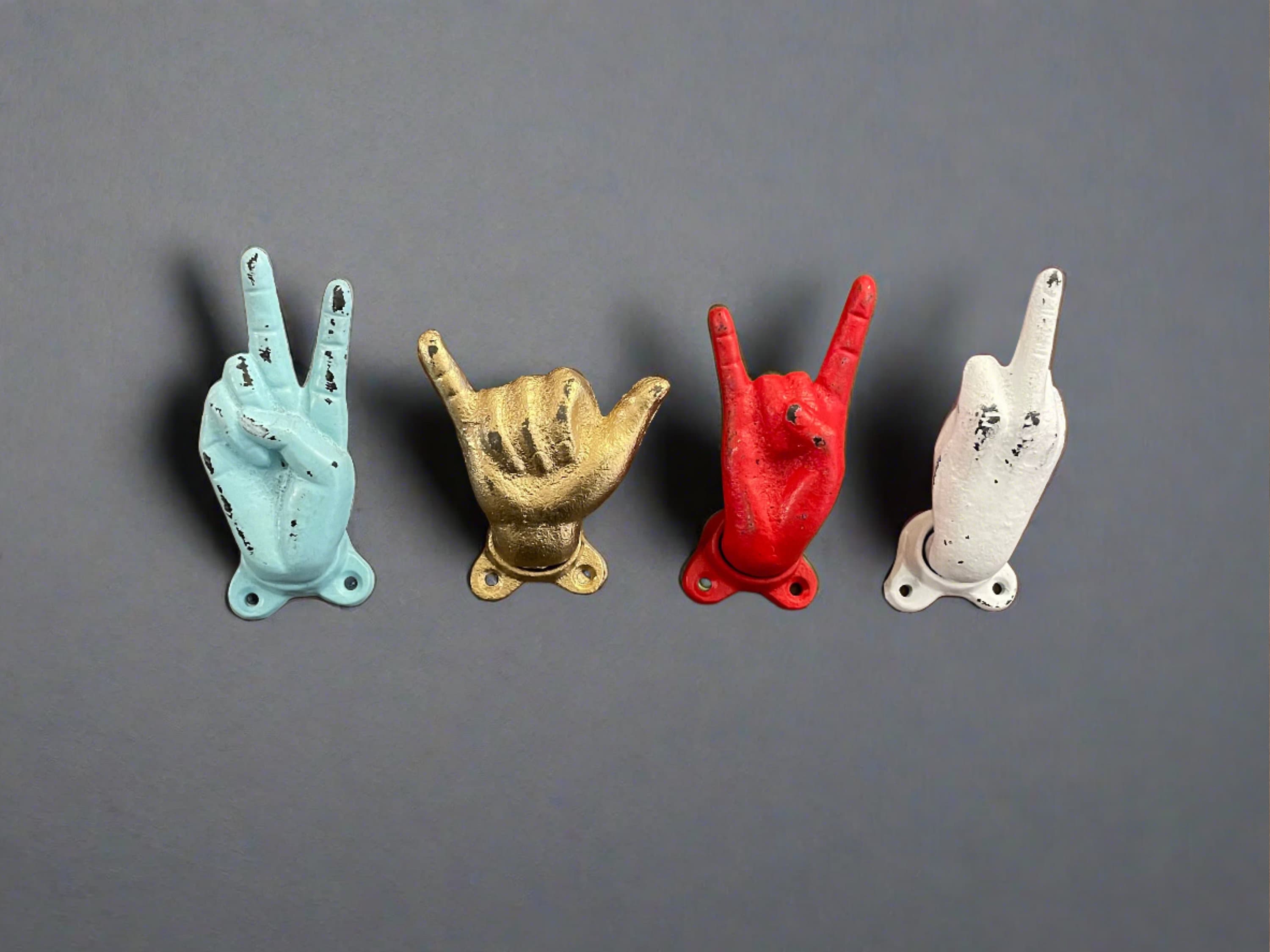 Wall Art Hand Shaped Coat Hooks Quirky Wall Hook