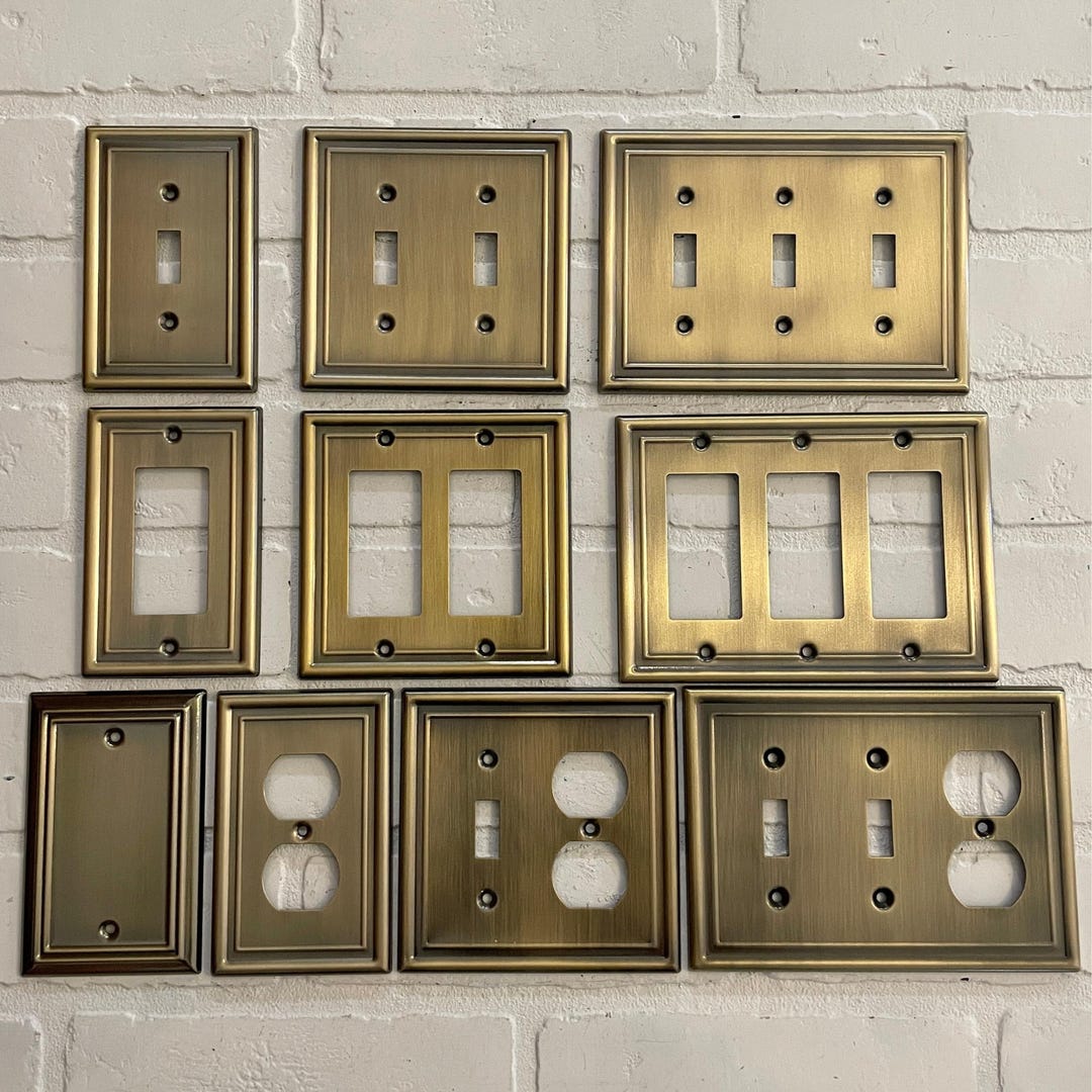 Modern Switch Plate Covers (2 Colors) - Etsy