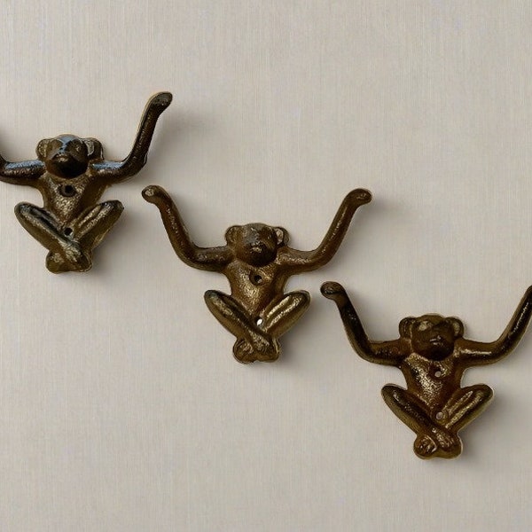 Monkey Wall Hook - Etsy