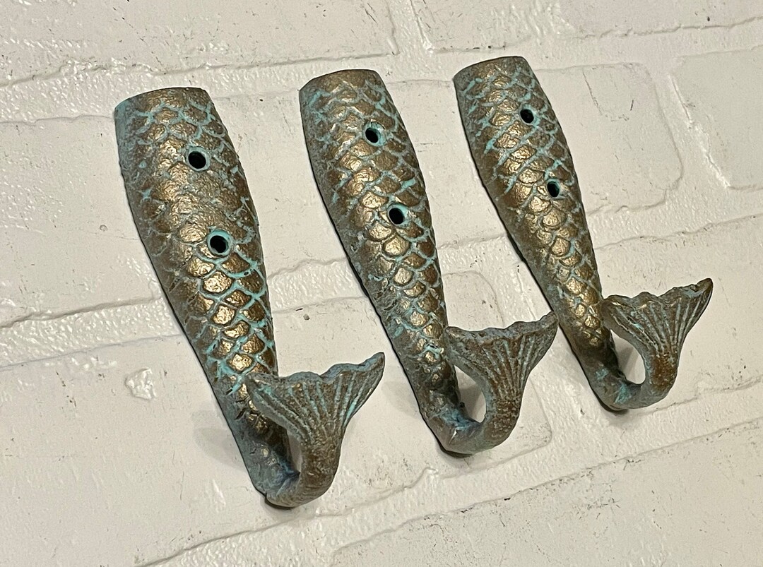 Mermaid Tail Hook Mermaid Decor Nautical Hook Beach Wall - Etsy