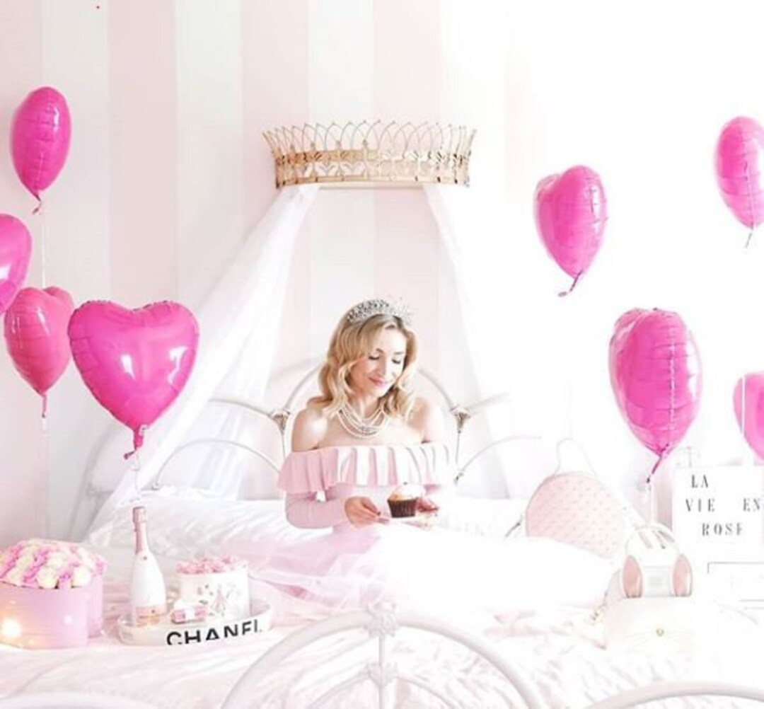 Crown Canopy(18 Colors), Bed Canopy, Princess Decor, Royal Room Decor, Queen Decor, the Shabby ...