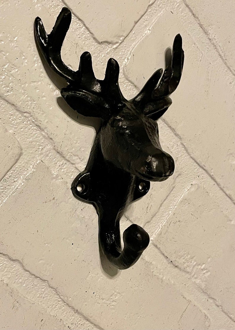 Cast Iron Deer Hook (19 Colors) - Etsy