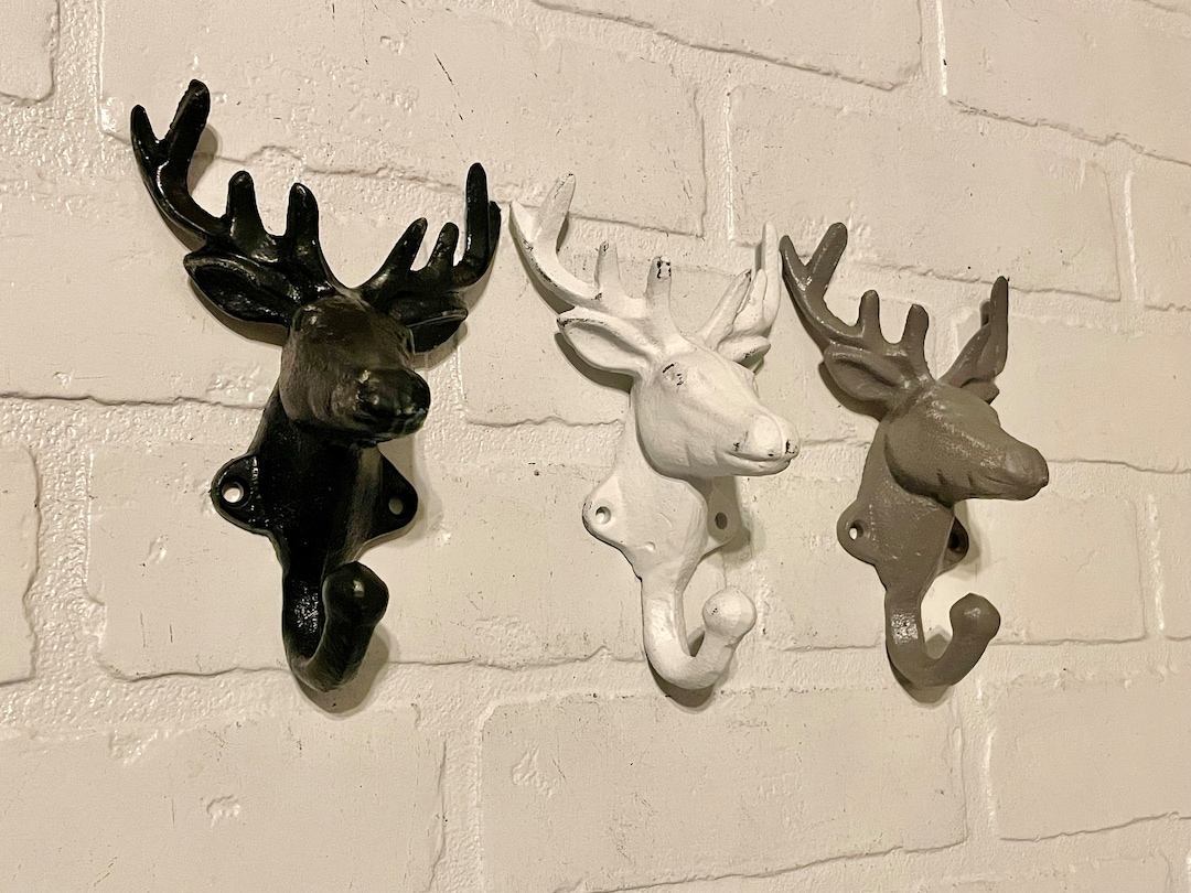 Deer Hook(19 Colors), Wall Hook, Towel Hook, Coat Hook, Hunting ...