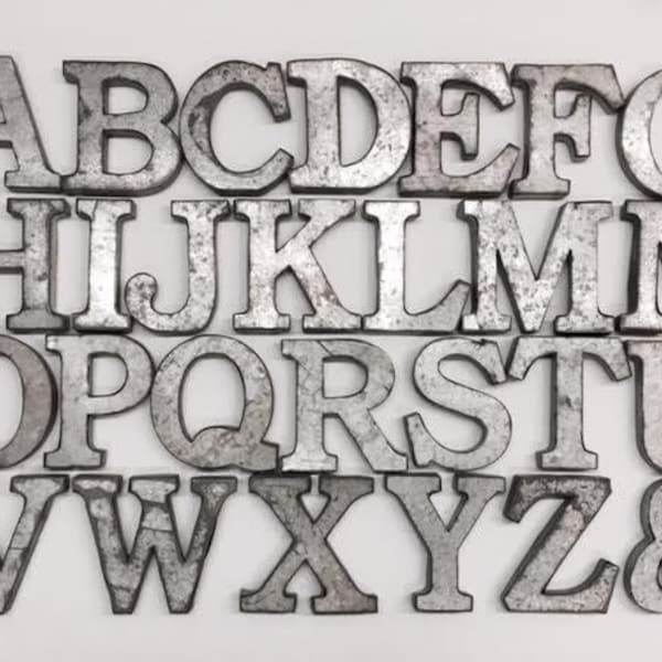 Metal Letters - Etsy