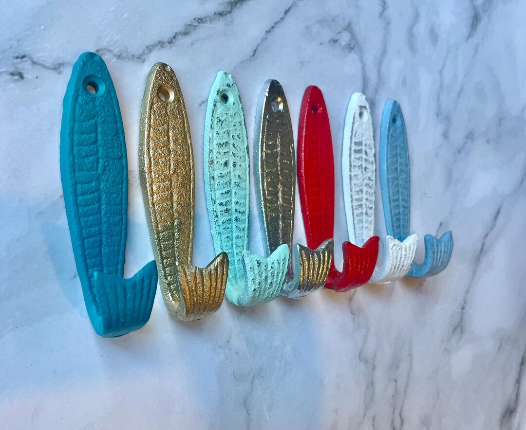 Fish Wall Hook 19 Colors, Coat Hooks, Towel Hook, Naturical Decor - Etsy