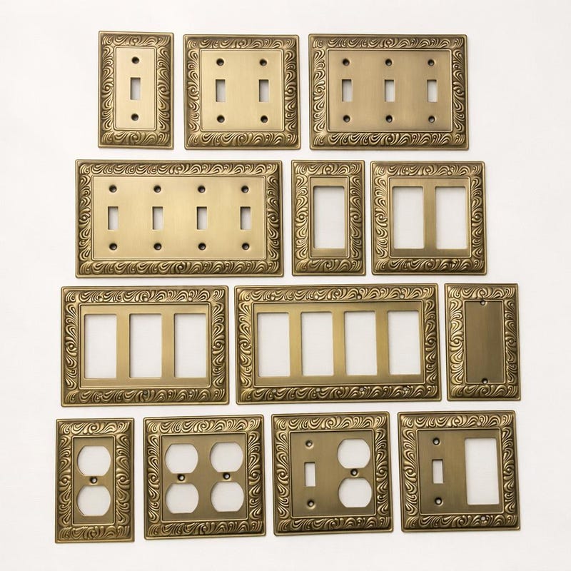 Satin Gold Switch Plates - Etsy