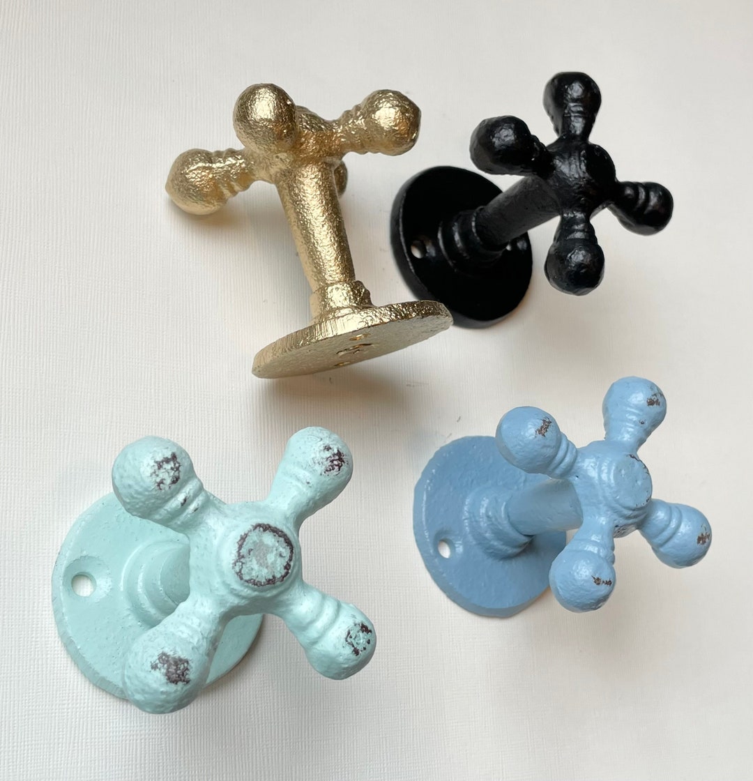 Cast Iron Tap Wall Hook (19 Colors) - Etsy