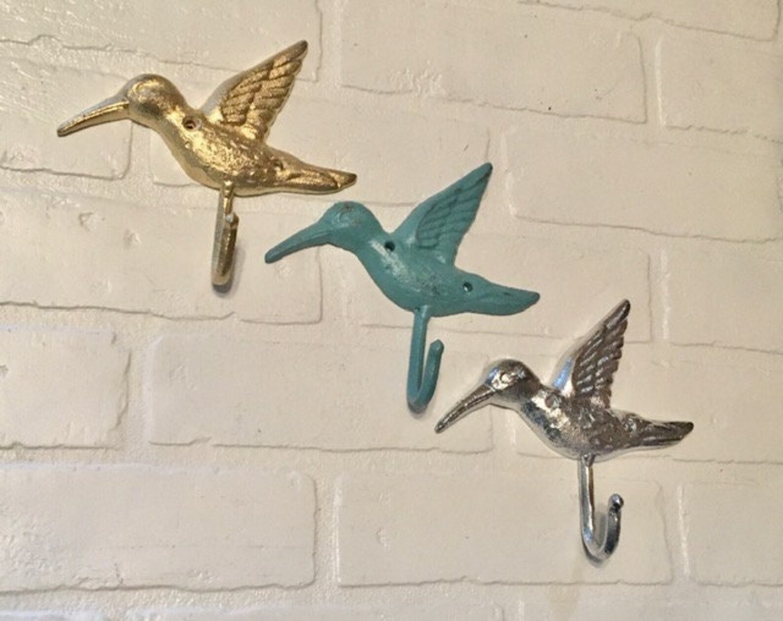 Cast Iron Hummingbird Hook (19 Colors) - Etsy