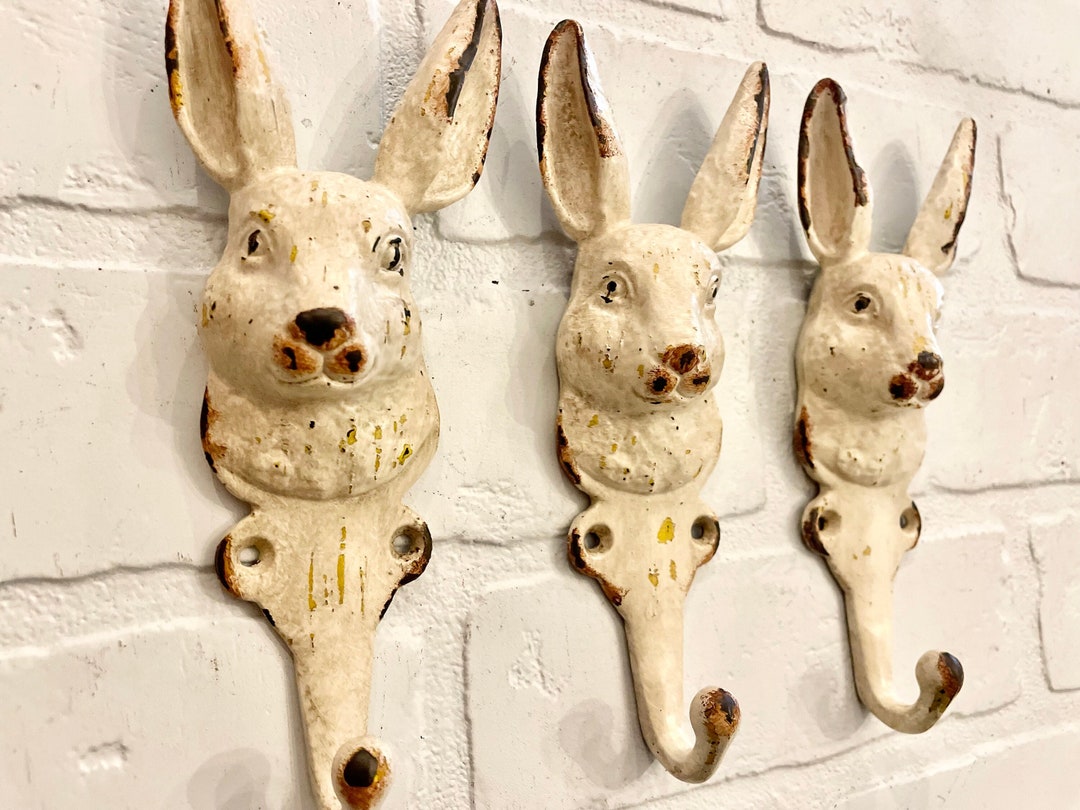 Rabbit Wall Hook Bunny Hook Animal Hook Nursery Wall Decor - Etsy