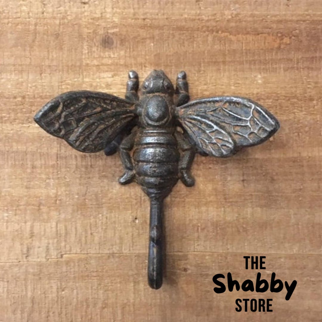 Cast Iron Bee Wall Hook (19 Colors) - Etsy