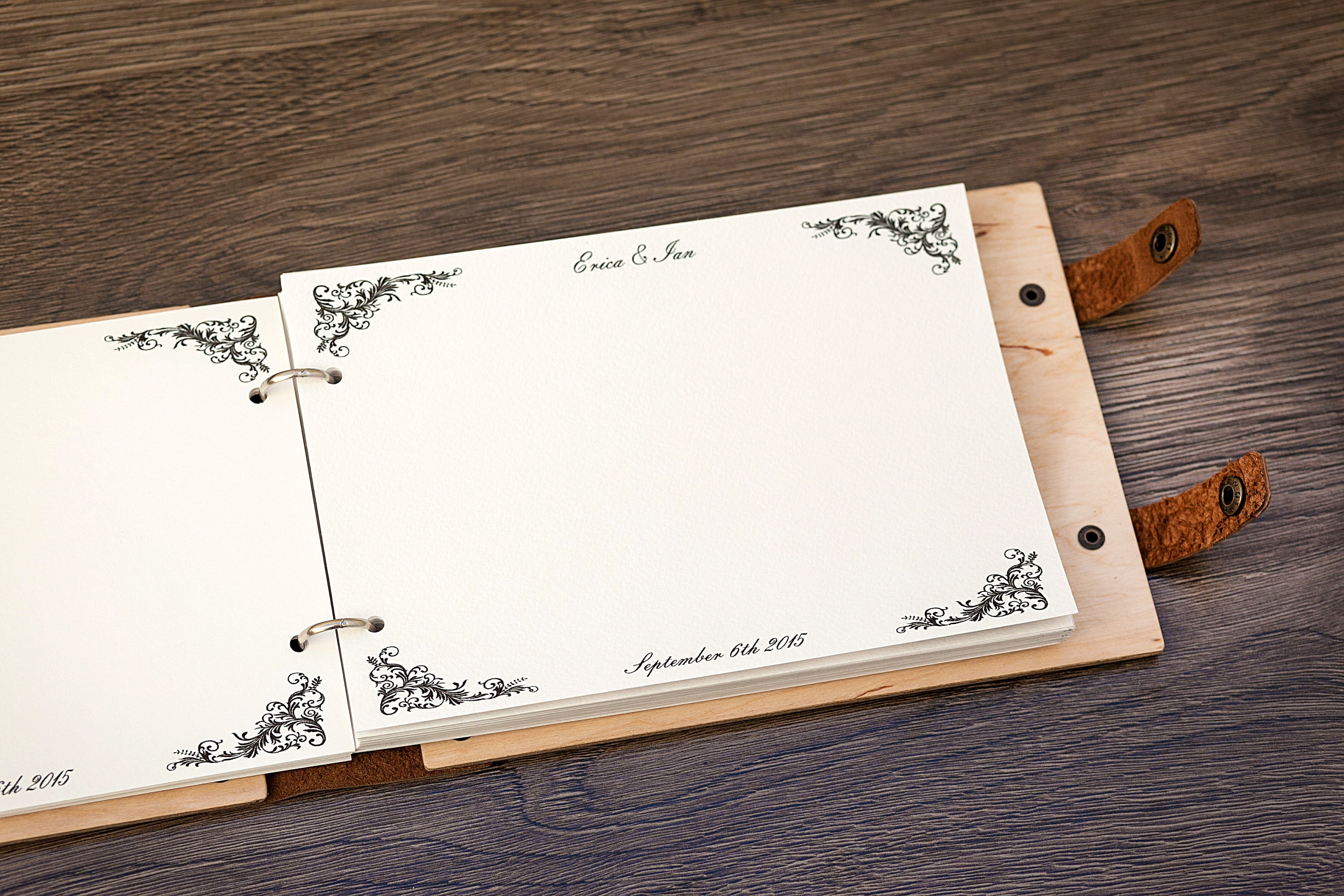 10 Personalized Pages for Wedding Guest Book - Etsy