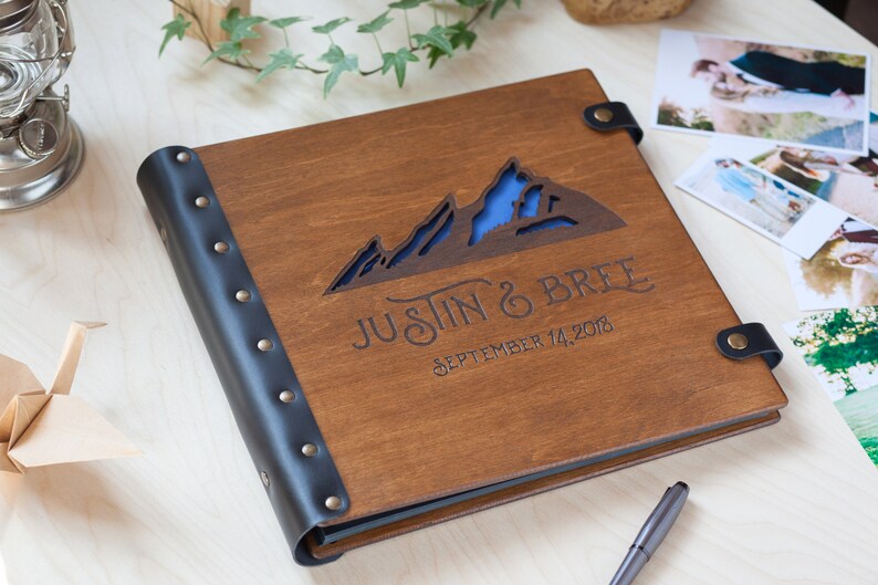 Mountain Photo Album Our Adventure Book Wedding Album | Etsy
