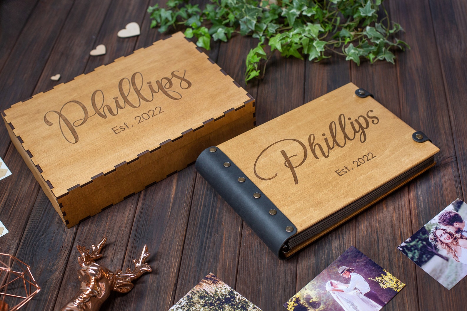 Box for Photo Album and Guest Book Photo Box Book Box Wooden | Etsy