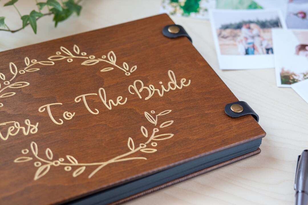 Personalized Wedding Photo Album Letters to the Bride, Custom Wedding ...