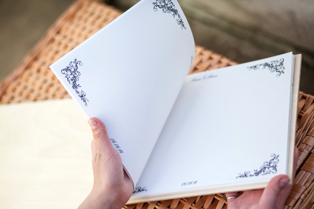 10 Personalized Pages for Wedding Guest Book - Etsy