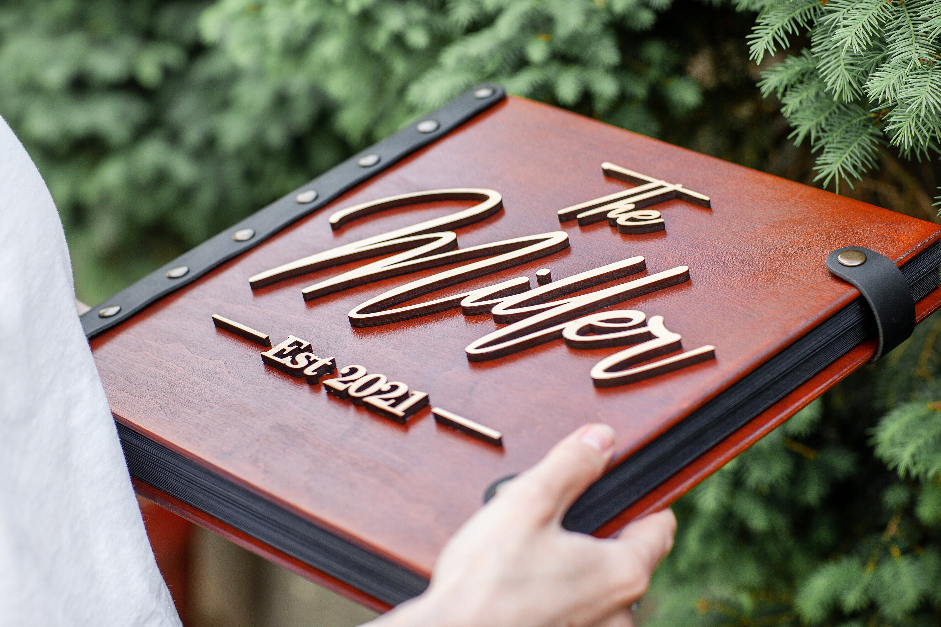 Wooden Photo Album 3D Text Family Photo Album Wedding - Etsy UK