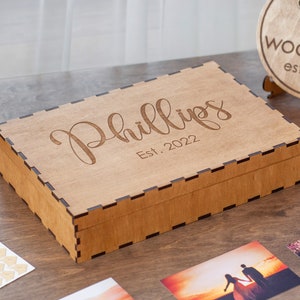 Box for Photo Album and Guest Book Photo Box Book Box Wooden Box ...