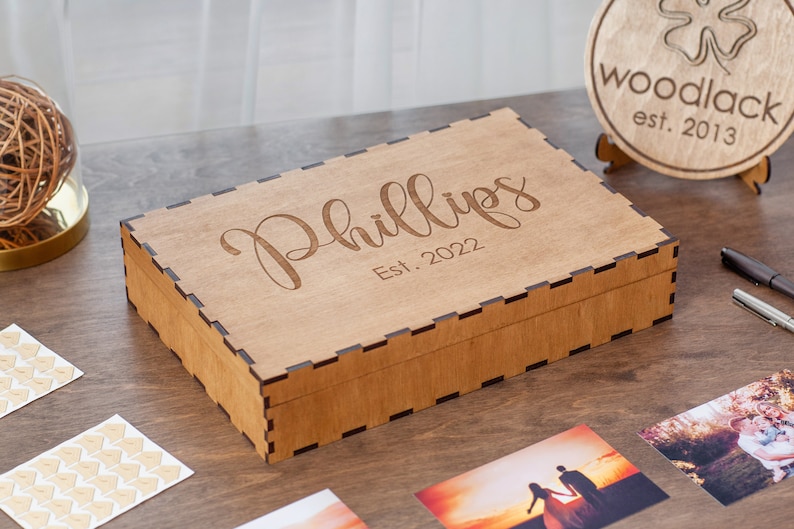 Box for Photo Album and Guest Book Photo Box Book Box Wooden - Etsy