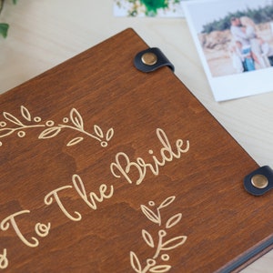 Personalized Wedding Photo Album Letters to the Bride, Custom Wedding ...