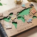Travel Photo Album With World Map, Our Adventure Book, Custom Photo ...