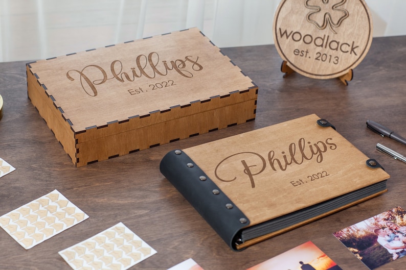 Box for Photo Album and Guest Book Photo Box Book Box Wooden - Etsy