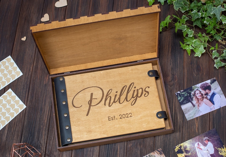 Box for Photo Album and Guest Book Photo Box Book Box Wooden - Etsy