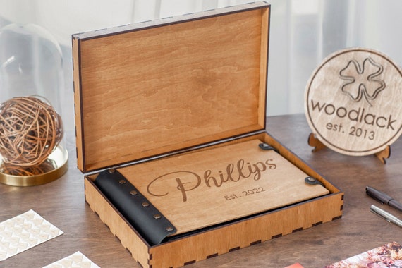 Box for Photo Album and Guest Book Photo Box Book Box Wooden - Etsy
