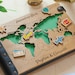 Travel Photo Album With World Map, Our Adventure Book, Custom Photo ...