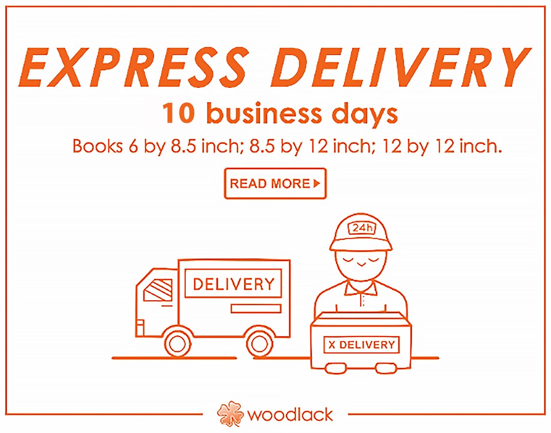 Express Delivery for Books 6x8.5 , 8.5x12 and 12x12 - Etsy