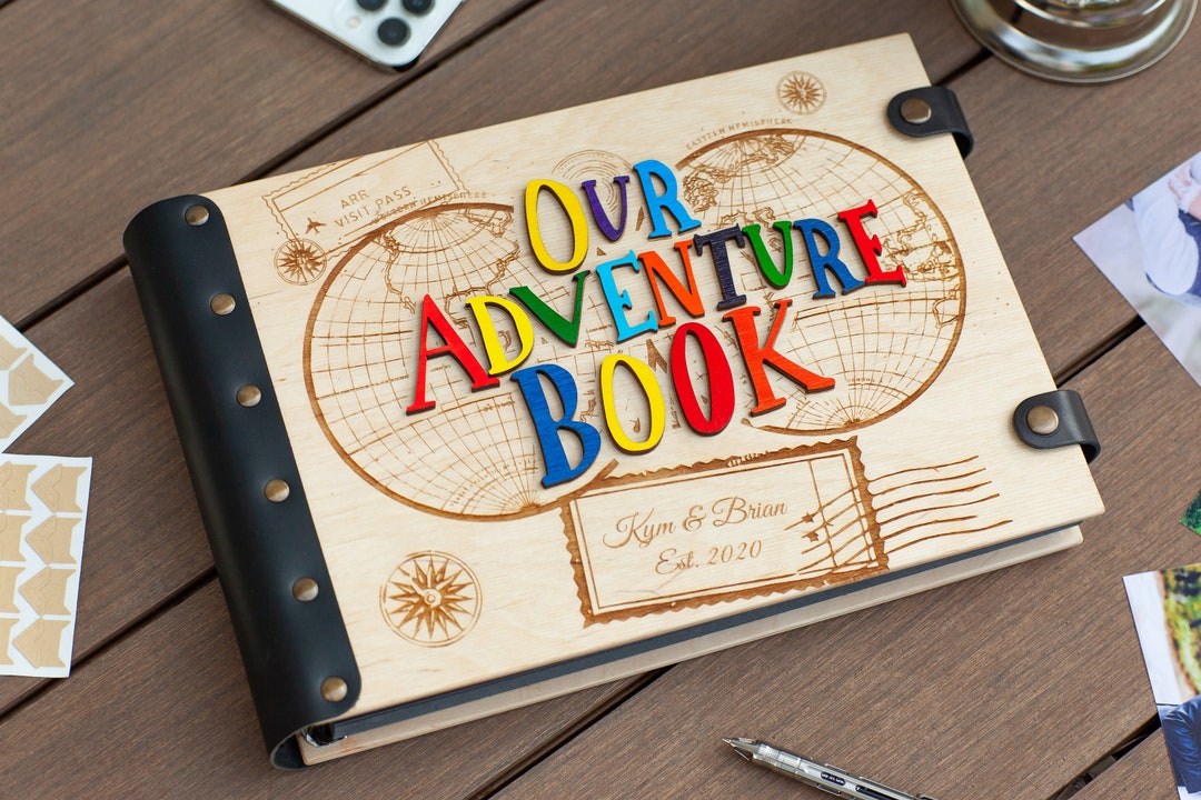 Our Adventure Book, Travel Photo Album, Personalized Leather Journal ...
