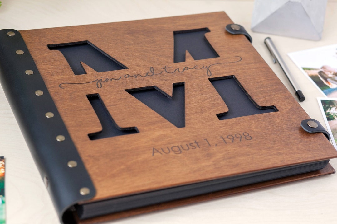 Personalized Family Photo Album, Wedding Monogram Photo Album ...