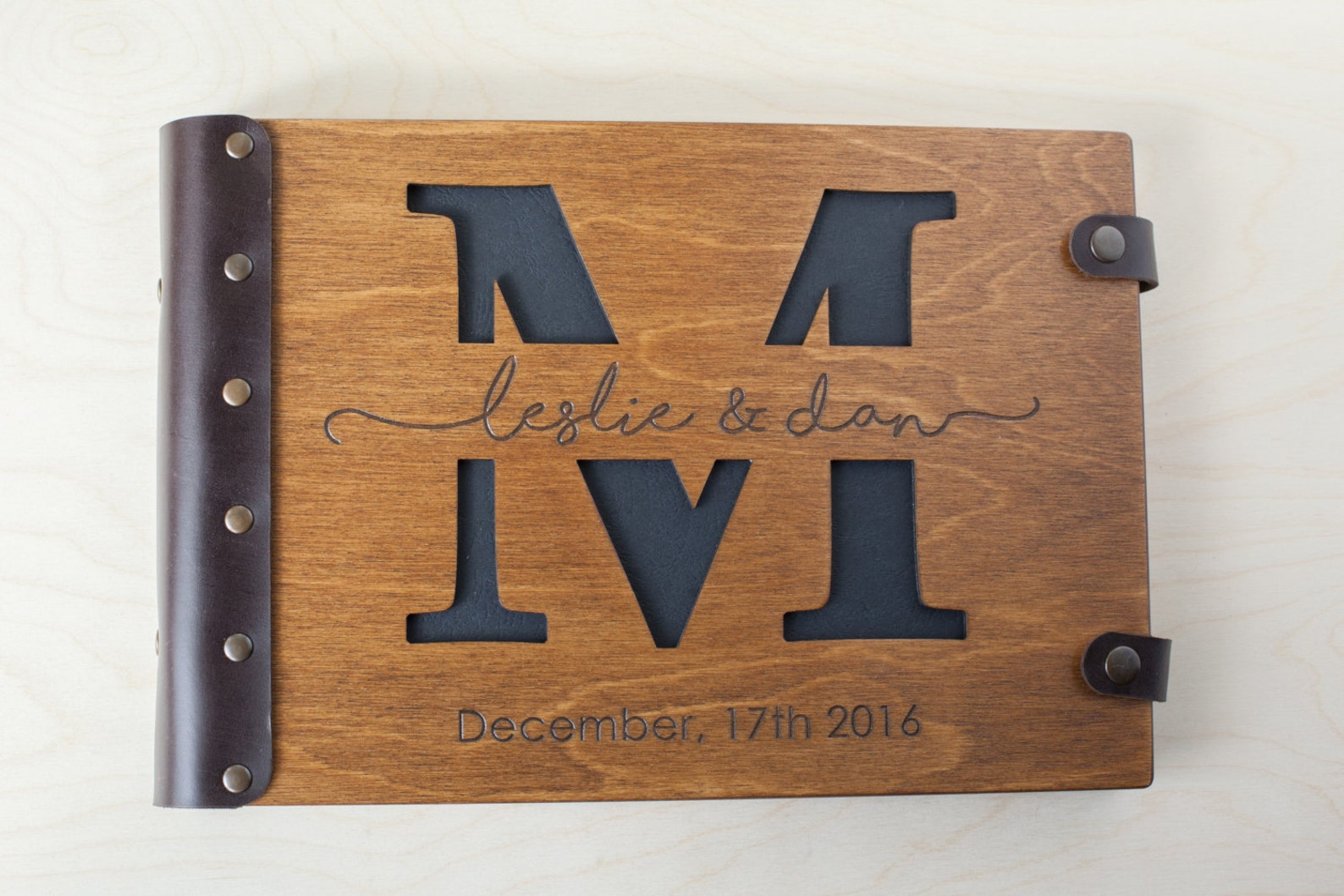 Wedding Guest Book Wooden Guest Book Custom Guest Book Wedding - Etsy