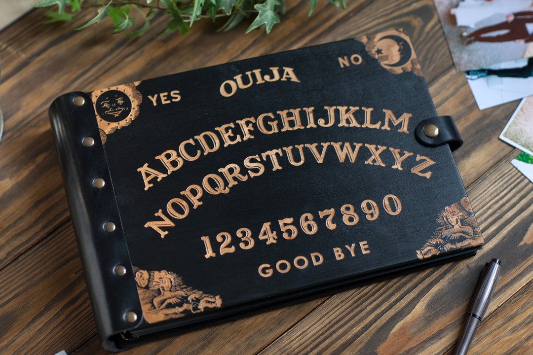 Wooden Ouija Photo Album Gothic Wedding Decor, Wedding Album Ouija ...